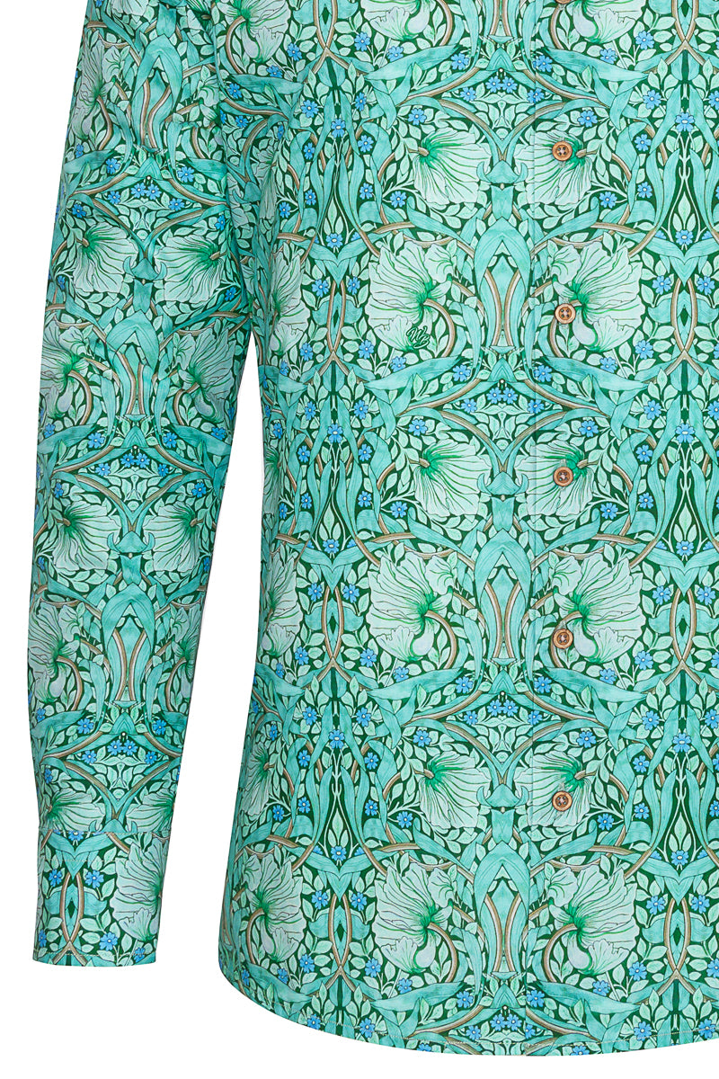 Pimpernel - William Morris Print Long Sleeve Shirts for Men – Wolff Blitz