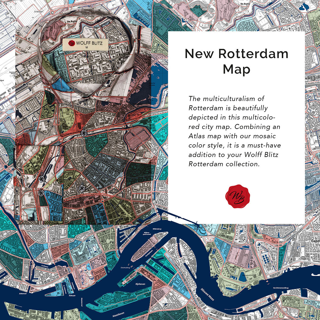 New Rotterdam Map Print Long Sleeve Shirt for Men – Wolff Blitz